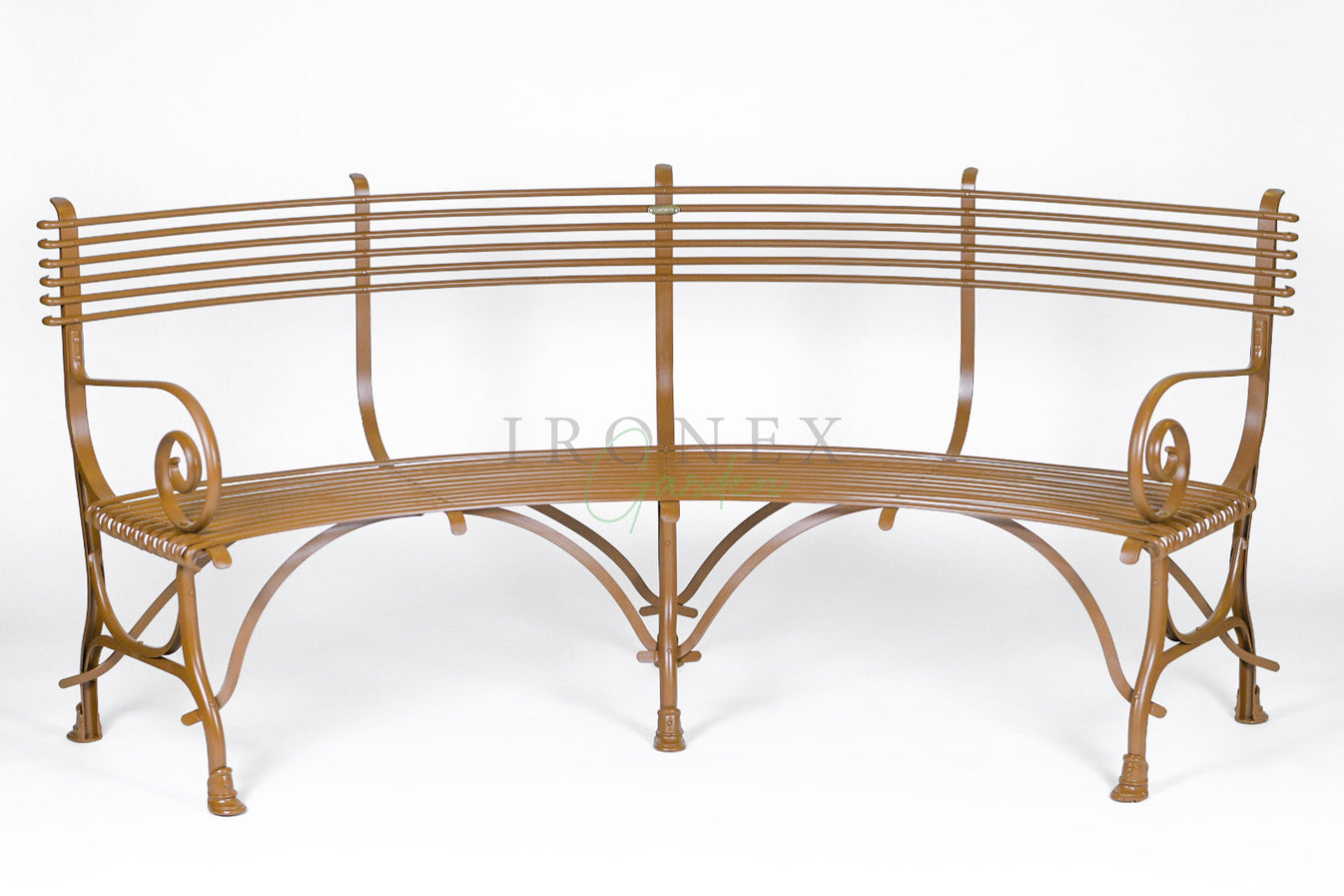 Arras Curved Bench – Ironex Garden
