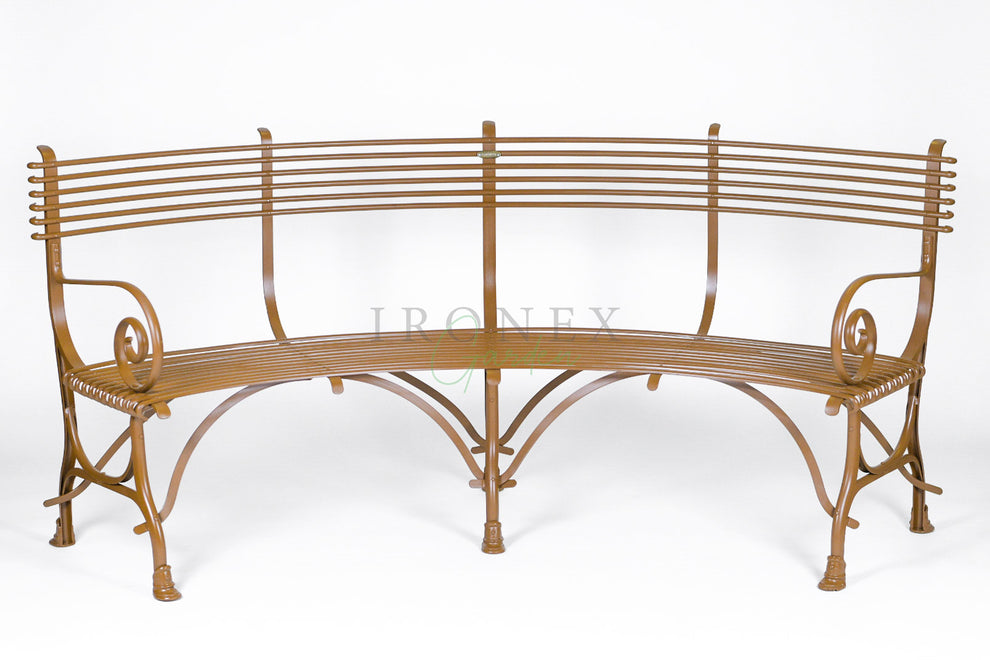 Arras Curved Bench – Ironex Garden