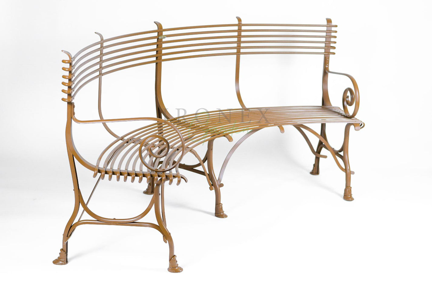 Arras Curved Bench – Ironex Garden